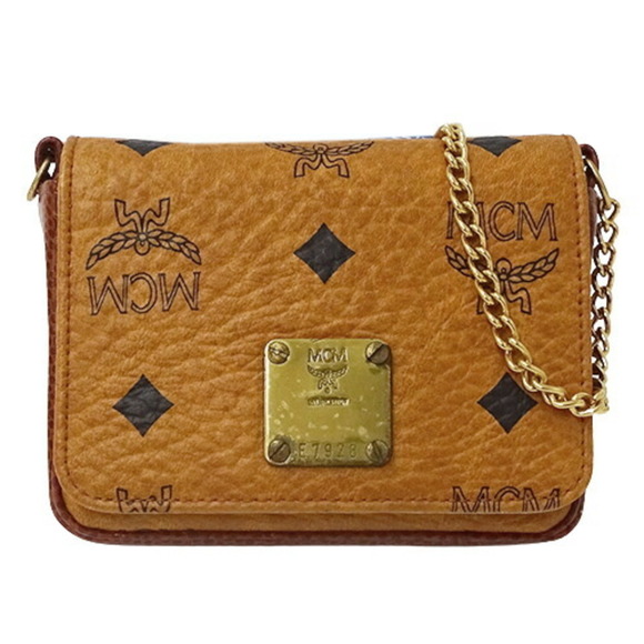 MCM | Bags | Mcm Bag Womens Shoulder Glam Camel Brown Micro Crossbody ...